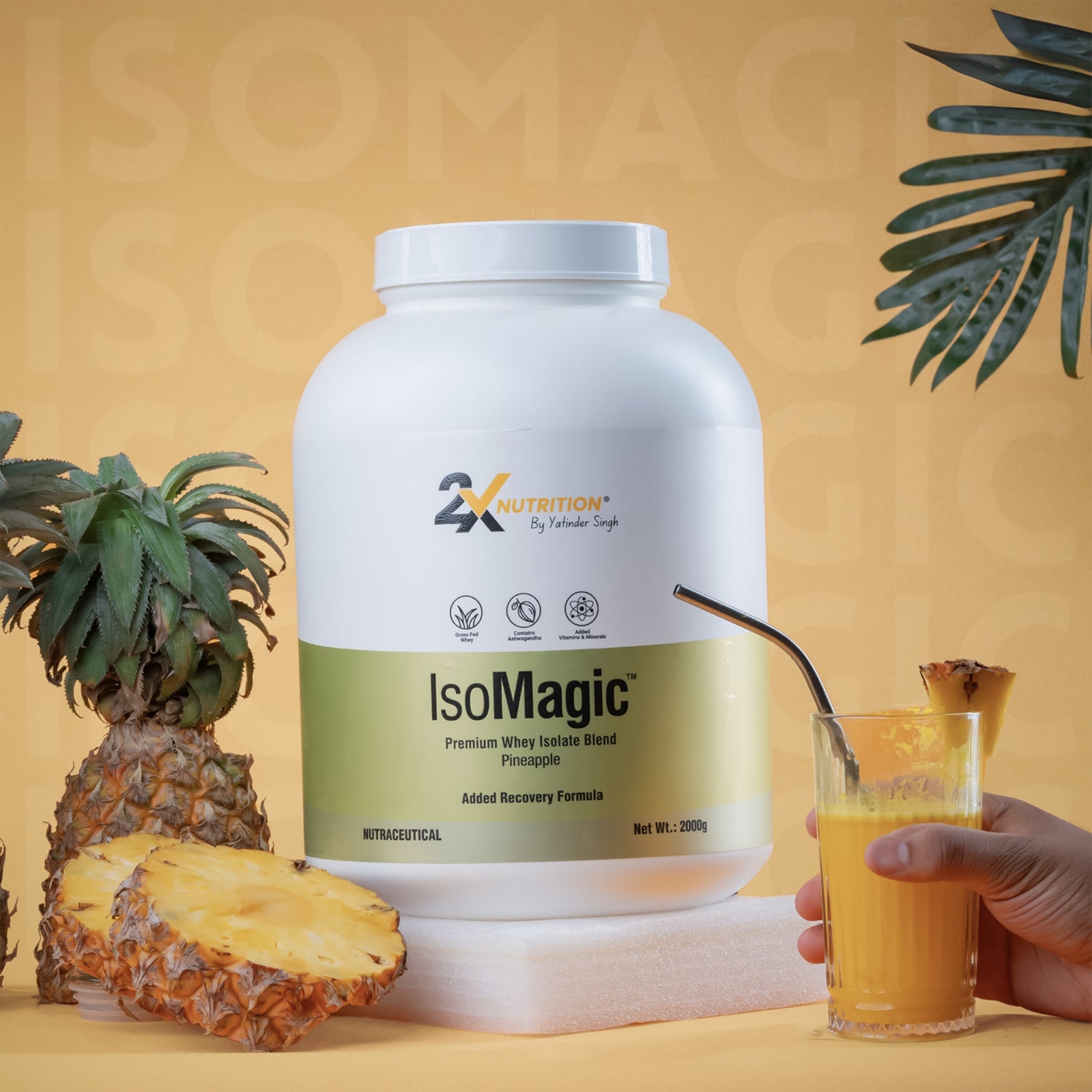 Buy IsoMagic Pineapple 2kg - Isolate Powder – 2X Nutrition
